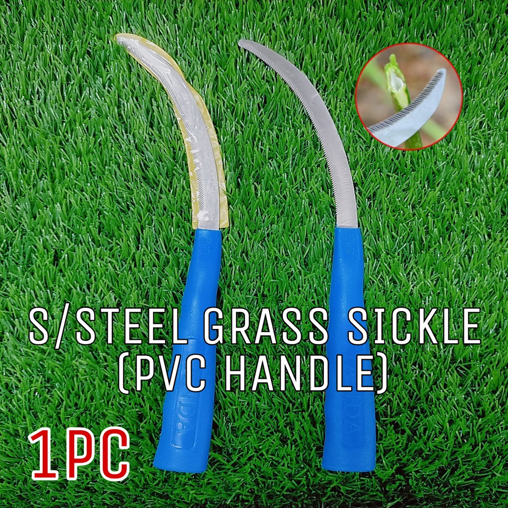Stainless Steel Mini Grass Sickle PVC Handle sabit rumput pemotong ...