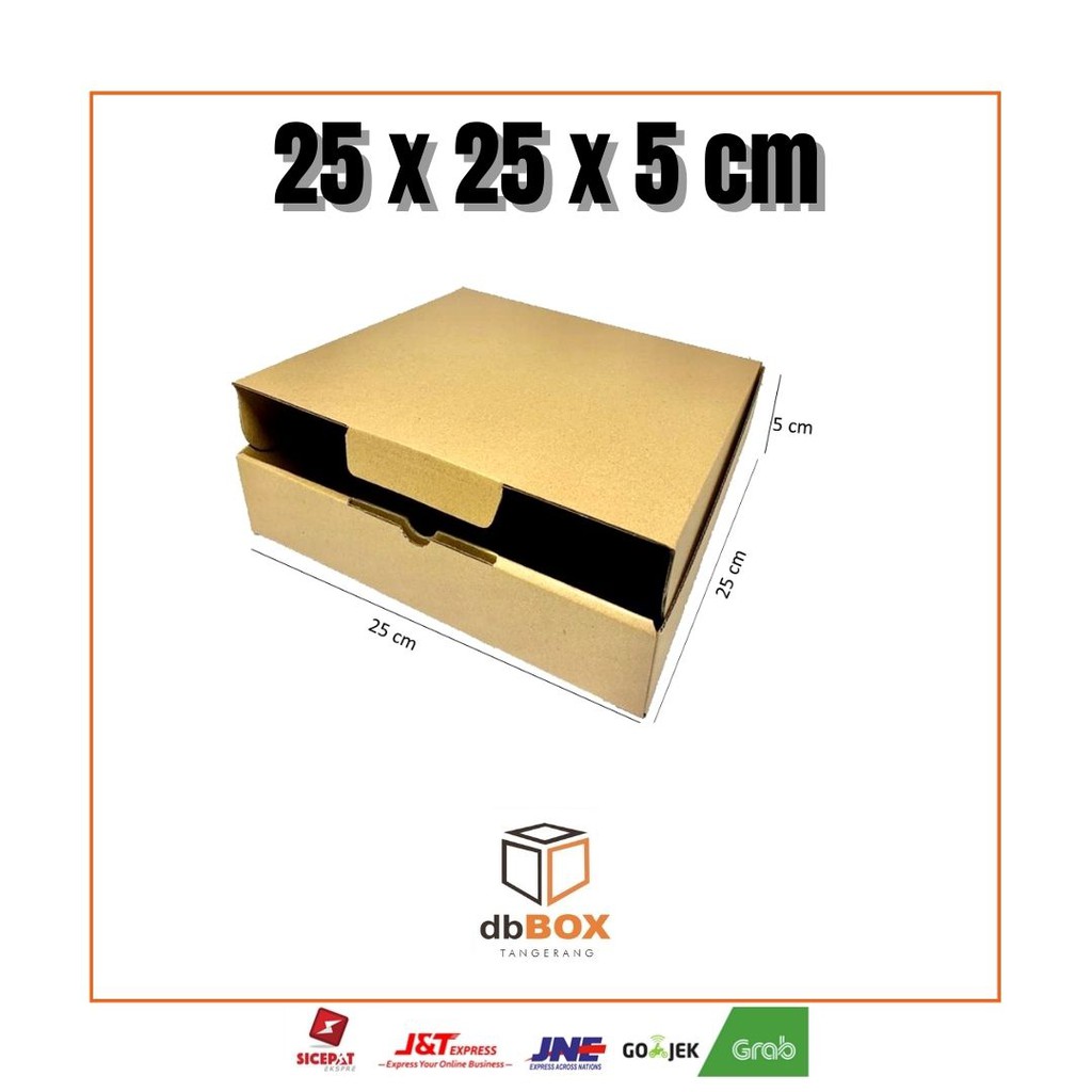 Cardboard 25x25x5 cm | Die Cut and Easy Usage Box | 250gr Dry Cake Box ...