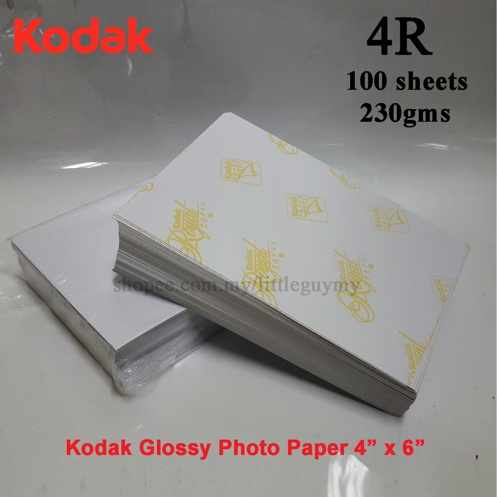 4R Kodak Photo Paper 230gsm-100 sheets/pack 4R /5R photo paper -100 ...