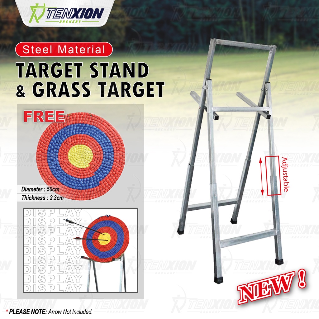 Free Target Butt Light Weight Metal TenXion Archery Target Stand ...