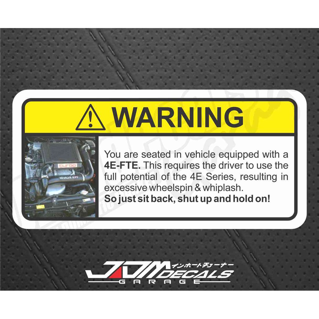 Funny Warning Sticker - 4E-FTE | Shopee Malaysia