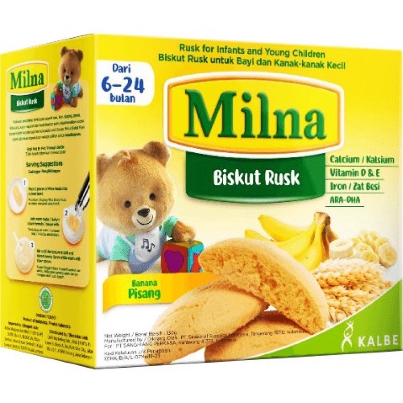 Milna Baby Biskut Rusk / Milna Baby Cereal Bijirin Bayi | Shopee Malaysia