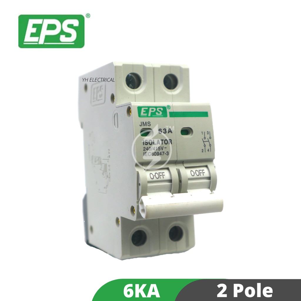 EPS 2 POLE 32A/63A ISOLATOR / MAIN SWITCH CIRCUIT BREAKER (READY STOCK ...