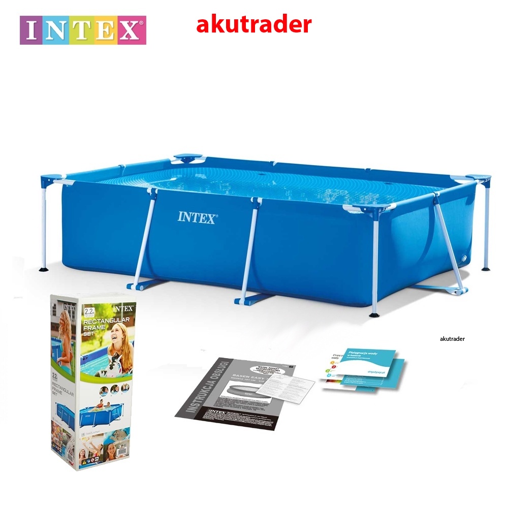 INTEX Rectangular Frame Pool (2.20m x 1.50m x 60cm) Swimming Pools ...