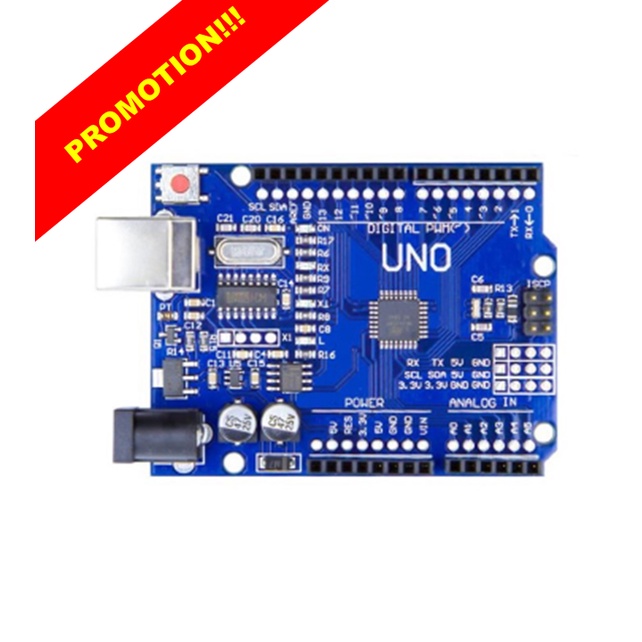NEVER USED COMPATIBLE ARDUINO UNO R3 ATMEL DIP ATMEGA328P + USB CABLE ...