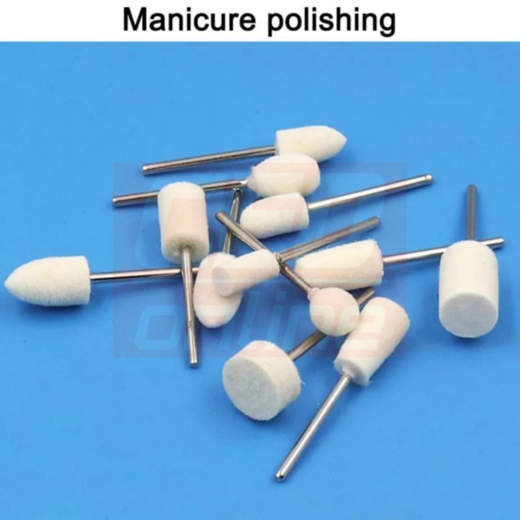 CEO 🇲🇾 12Pcs Wool Felt Grinding Sanding Head Abrasive Buffing Wheel 2 ...