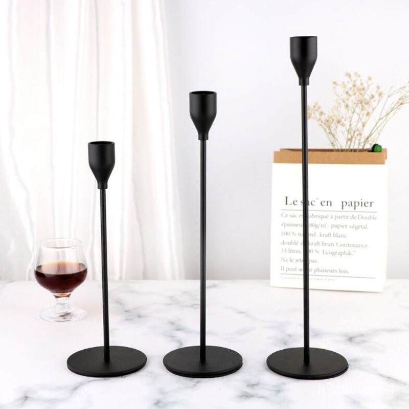 European Style Metal Candle Holders Simple Wedding Decoration Bar Party ...