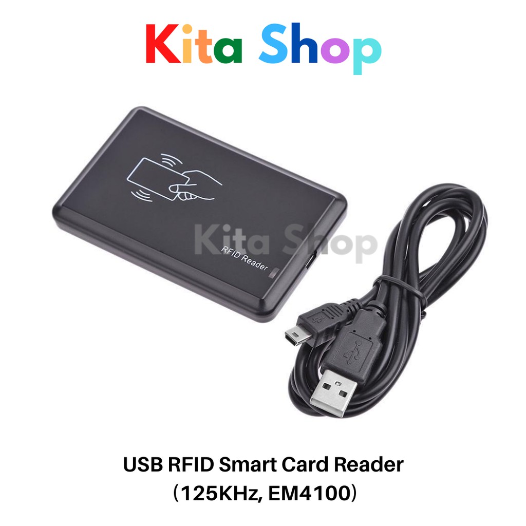 USB RFID Smart Card Reader (125KHz, EM4100) | Shopee Malaysia