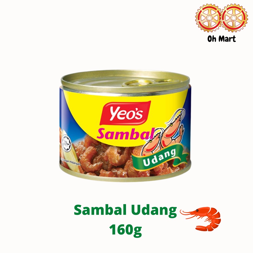 Yeo's Sambal Prawn / Sambal Ikan Bilis/ Kerang Panggang - 100/145g | Shopee Malaysia