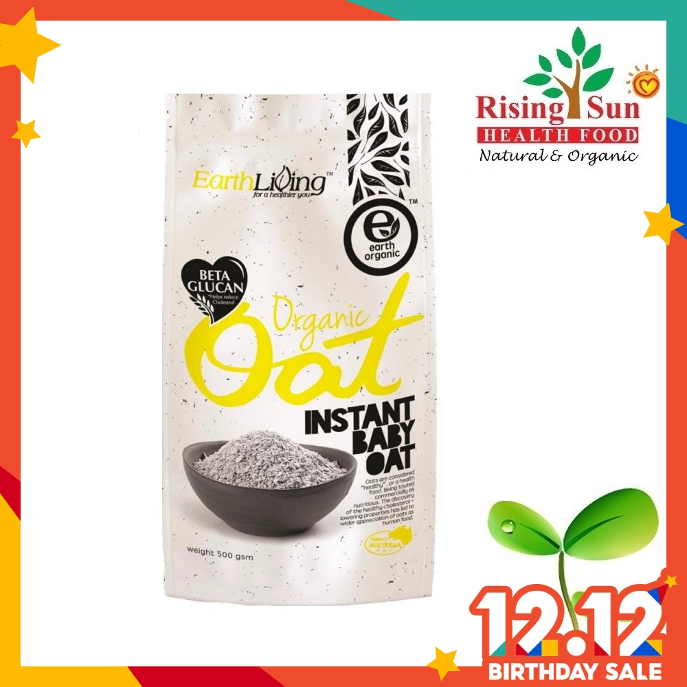 Earth Living Organic Instant Baby Oat 500g | Shopee Malaysia