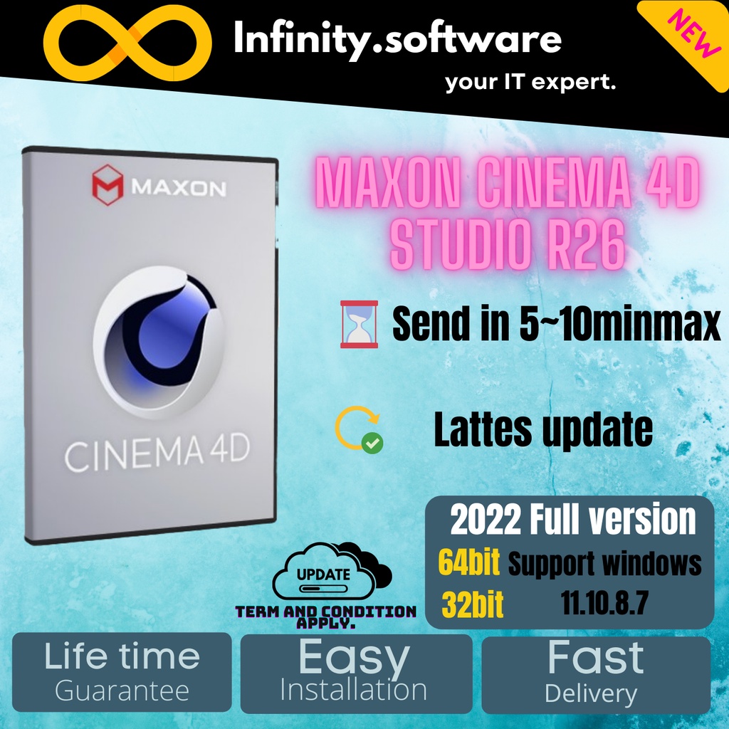Maxon Cinema 4D Studio R26 [Life time] [𝗟𝗔𝗧𝗘𝗦𝗧 𝗩𝗘𝗥𝗦𝗜𝗢𝗡] [Full Version ...