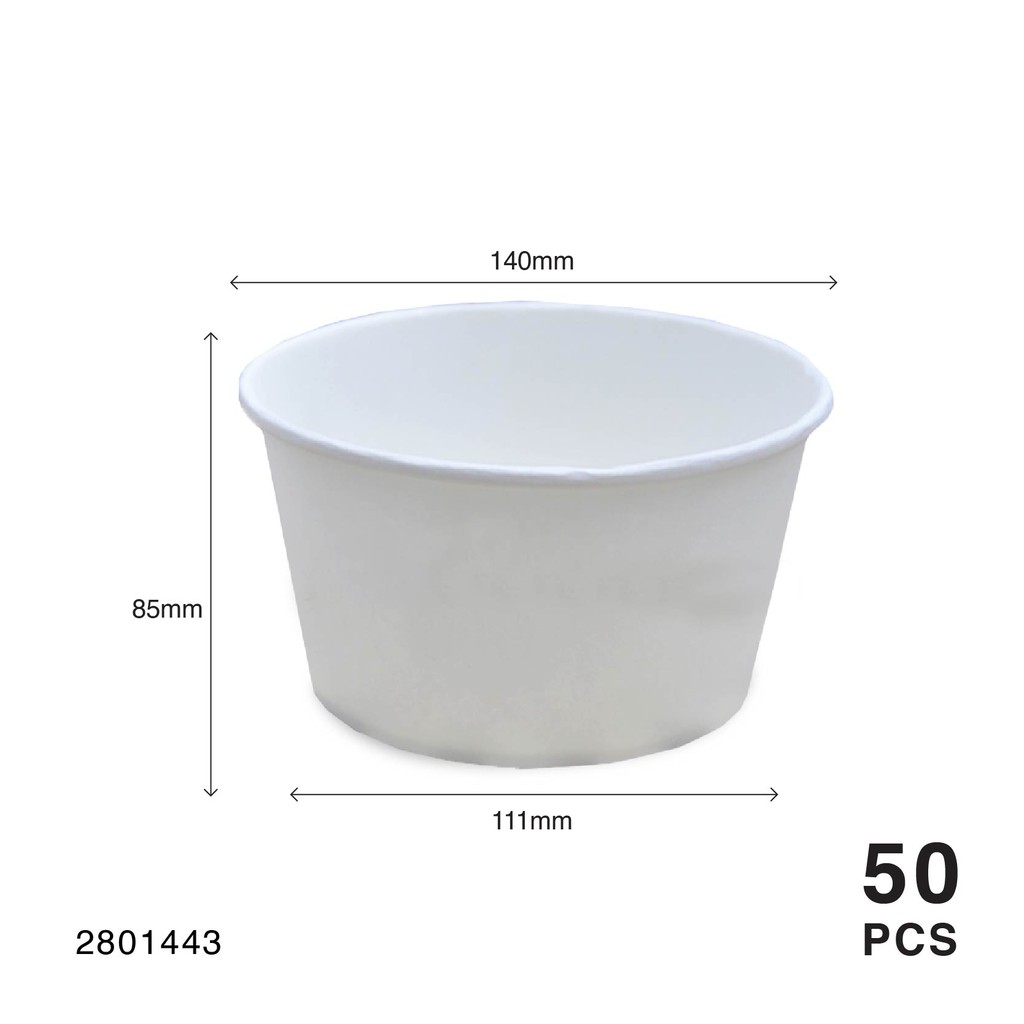 DISPOSABLE 850CC PAPER BOWL KRAFT/ WHITE/ BLACK / CHICKEN PRINTED ...