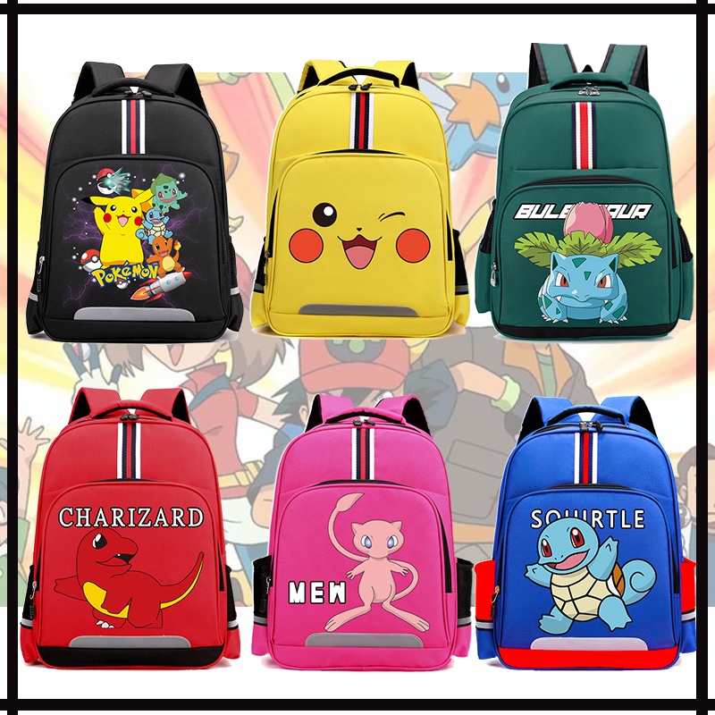 35CM Pokemon Pikachu Backpack Bag Cute Multifunctional Schoolbag ...