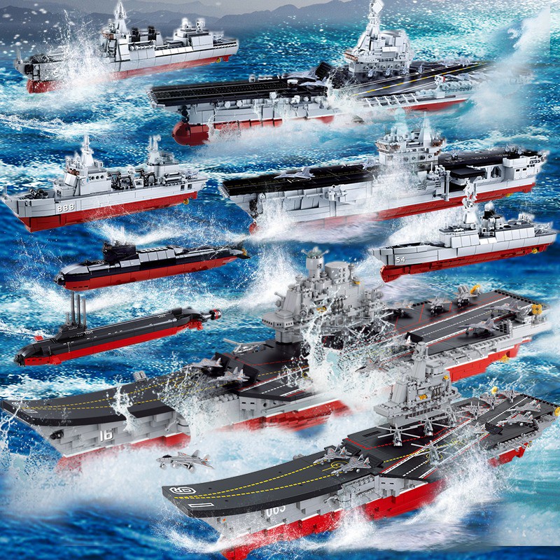 Sluban Navy Warship Battleship Aircraft Carrier Destroyer Carrier ...