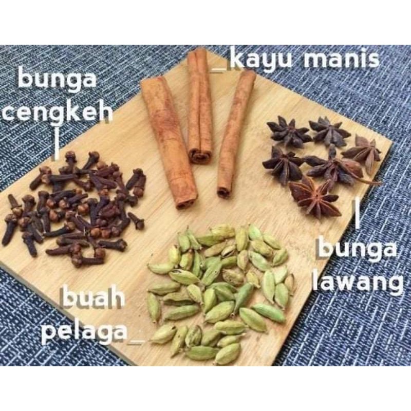 LEBIH BANYAK GRADE AAA BUAH PELAGA BUNGA CENGKIH JINTAN KAYU MANIS ...