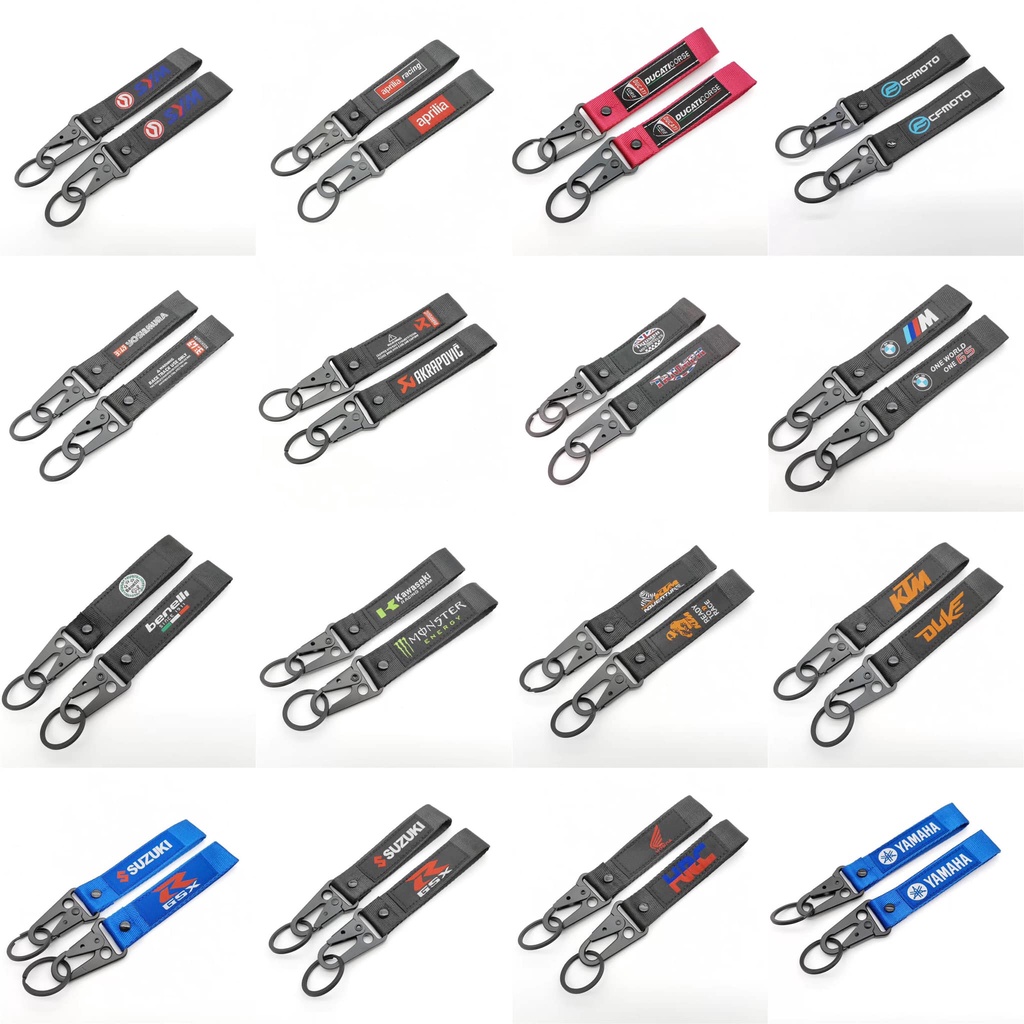 Cloth Keychain Yamaha Honda CFMOTO Kawasaki BMW KTM Benelli SYM Aprilia ...