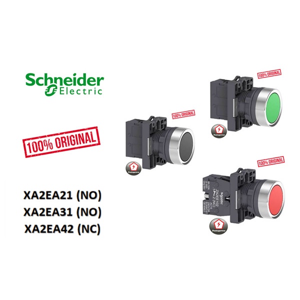 SCHNEIDER XA2EA21 XA2EA31 XA2EA42 XA2 Push Button Modular Type | Shopee ...