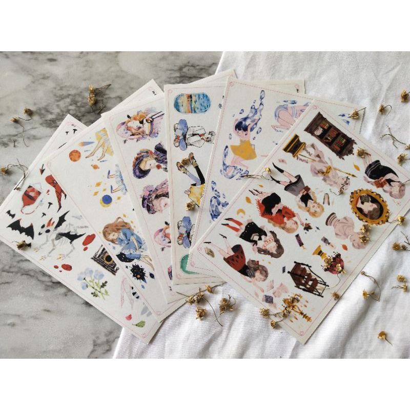 Character sticker sheet journal character sticker sheet planner sticker ...