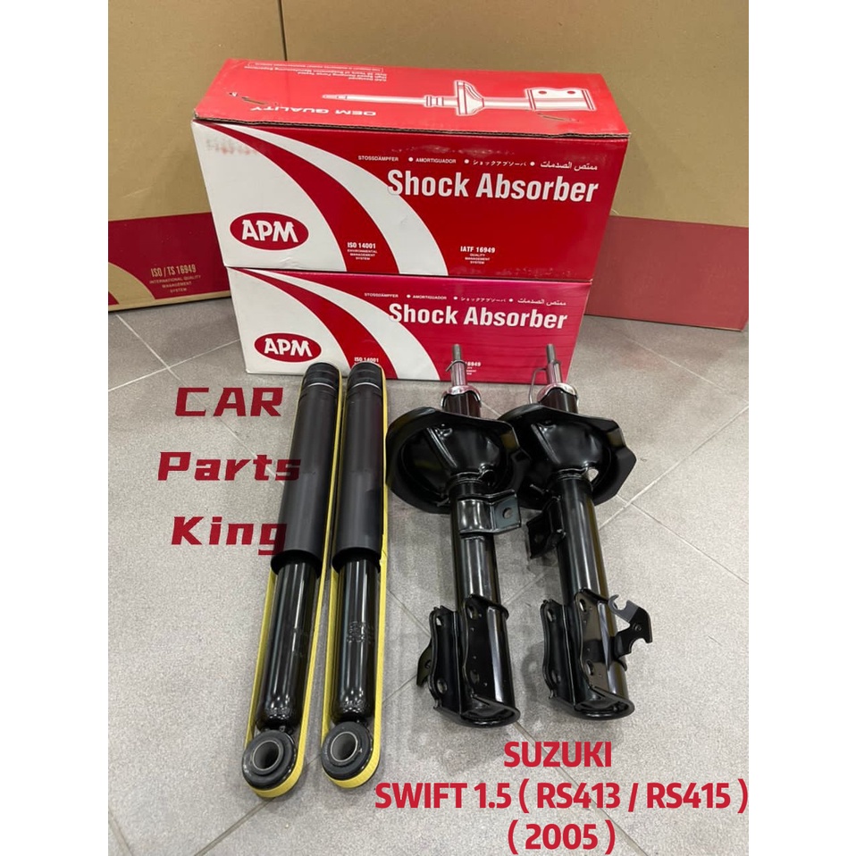 ( ORIGINAL APM ) SUZUKI SWIFT 1.5 RS413 RS415 FRONT REAR SHOCK ABSORBER ...