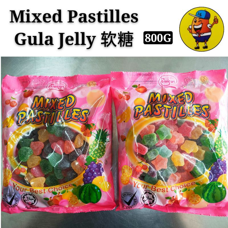 MIXED PASTILLES SOFT CANDY GULA JELLY 800G 软糖 | Shopee Malaysia