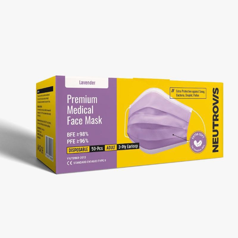 🔥 新品 Brand New Color !! Neutrovis 3 Ply Medical Face Mask by Neutrovis ...