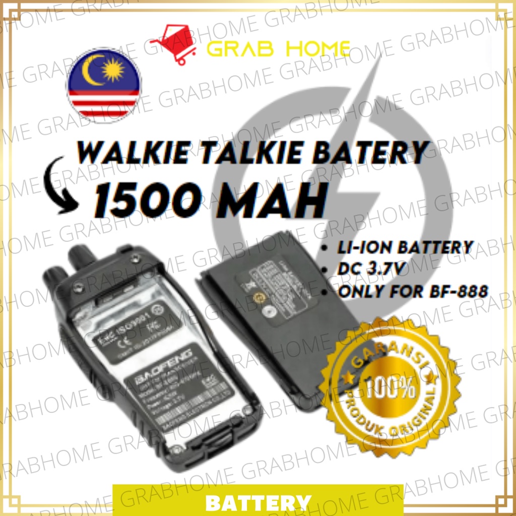 BAOFENG BF-888S Walkie Talkie Battery 对讲机电池 | Shopee Malaysia