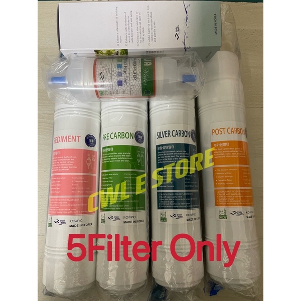 K3000 Korea ALKALINE WATER SYSTEM 5 FILTER ONLY | Shopee Malaysia