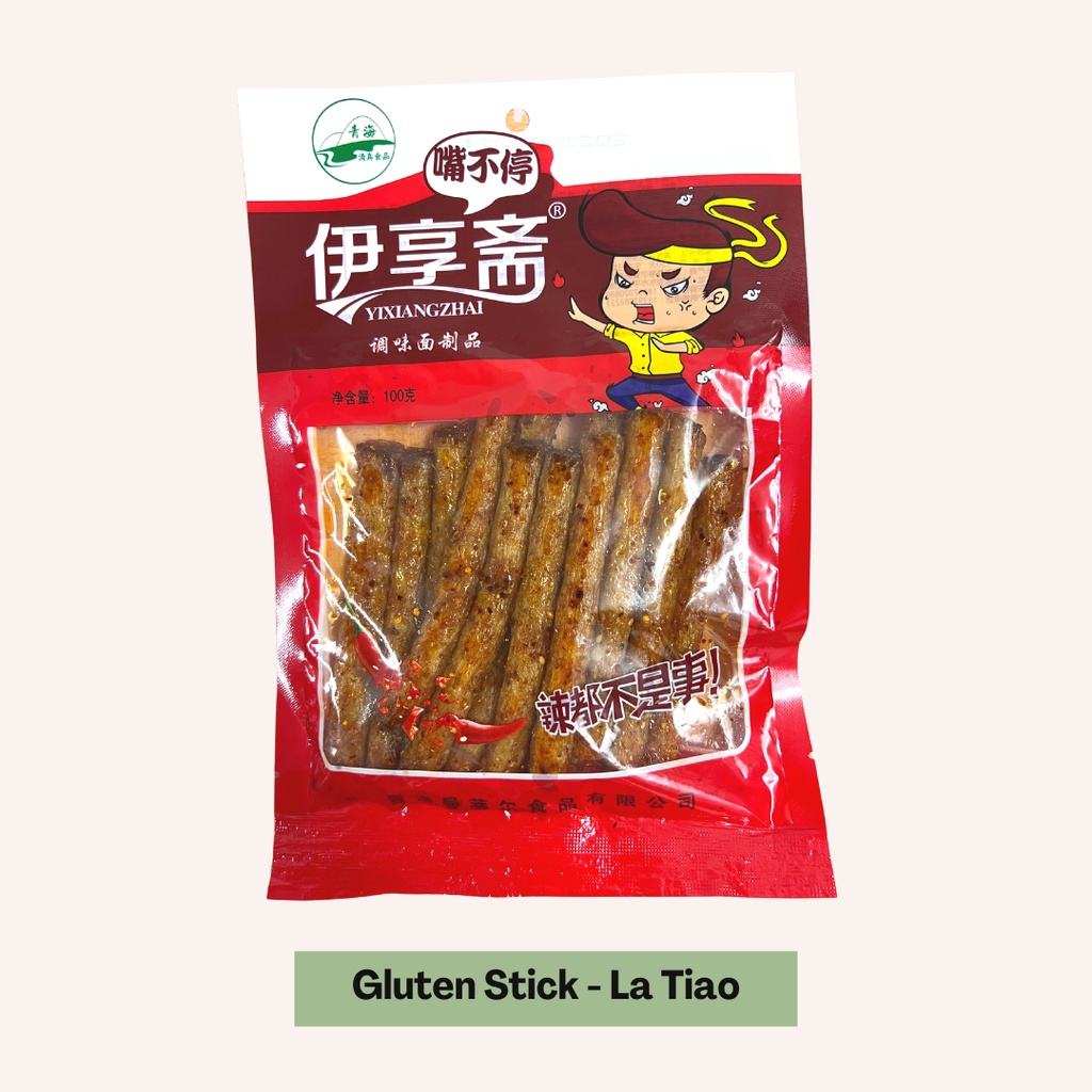 Spicy Gluten Stick/Gluten Slice 100g - Latiao Lapian 【Snek Gluten Pedas ...