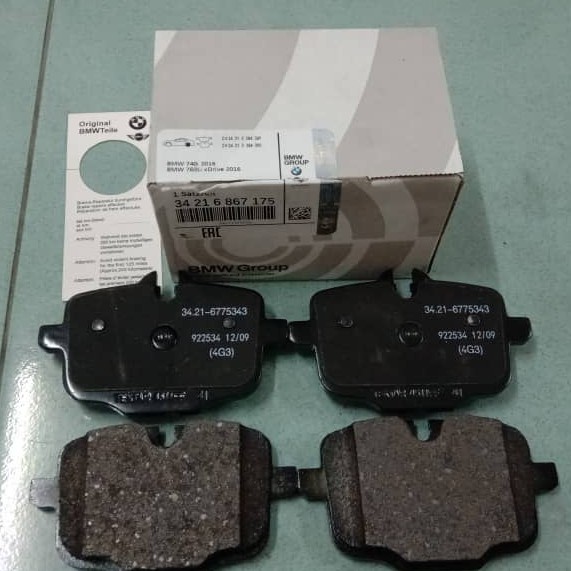 34216867175 34216890353 BRAKE PAD REAR BMW G30 5 SERIES 530E HYBRID ...