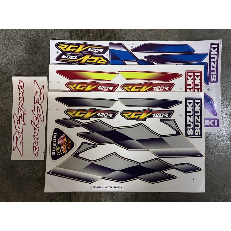 SUZUKI RGV120 RGV 120 RG SPORT STRIPE BRAND MORITAKA (4) RGV 120 RG 110 ...