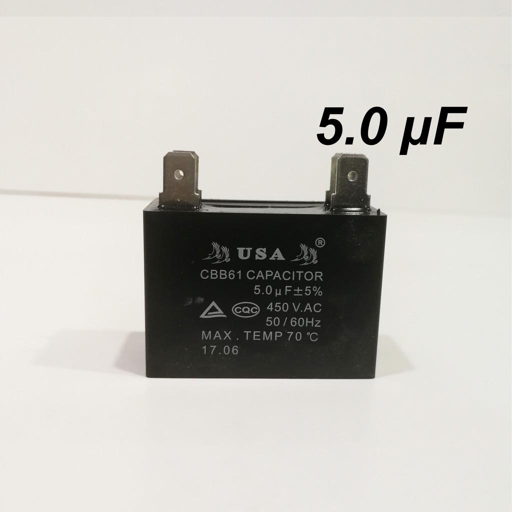 USA Capacitor CBB61 4 PIN 1.0uf 1.5uf 2.0uf 2.5uf 3.0uf 3.5UF 5.0uf ...