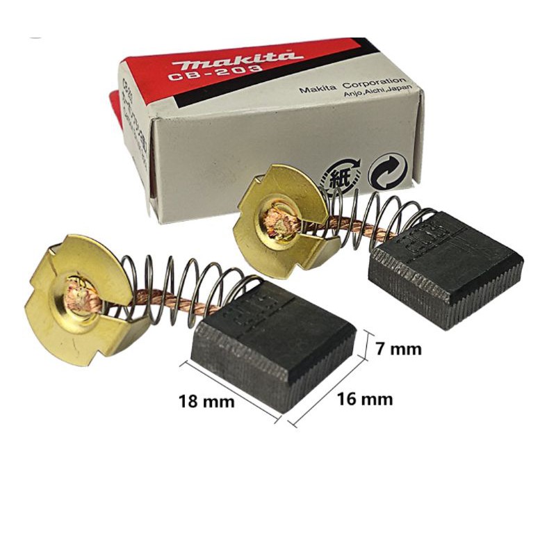 Original Makita CB-203A Carbon Brush(1Pair) | Shopee Malaysia