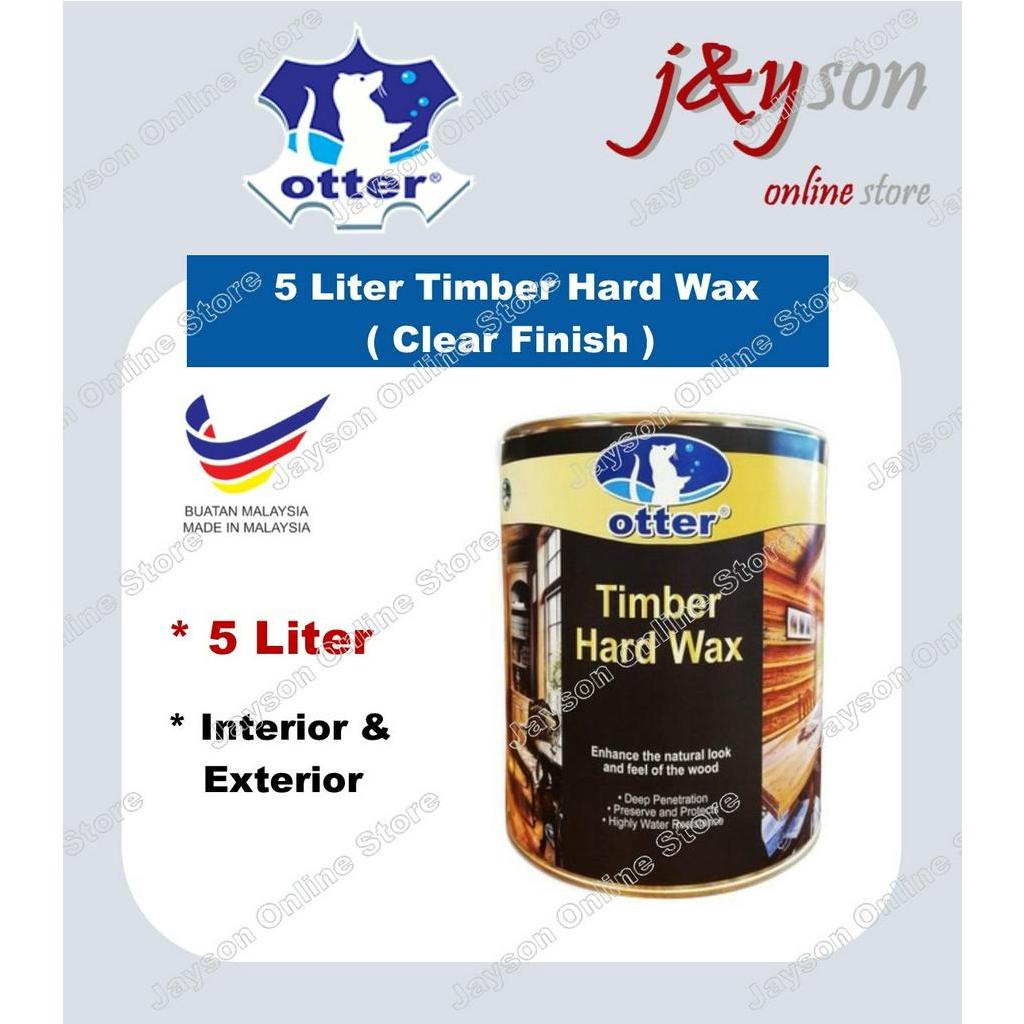 Otter Hard Wax Otter Timber Hard Wax 5L (Clear Finish) | Shopee Malaysia