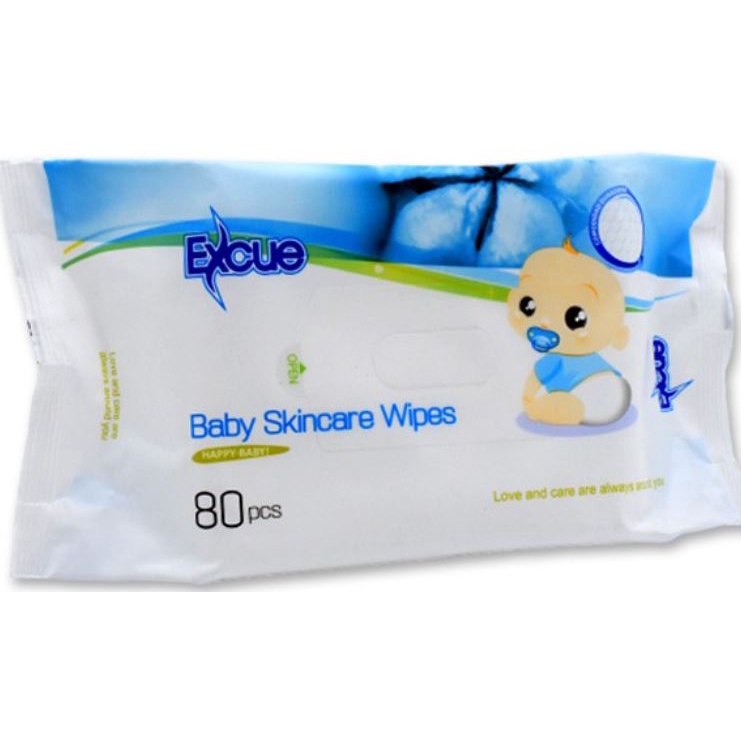 Excue Baby Wipes 80 Sheets / Wet Tissue / Tisu Basah Bayi | Shopee Malaysia