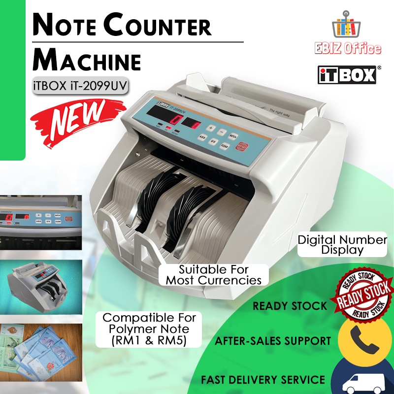 iTBOX Note Counter Machine iT-2099UV | Money Cash Counter Machine ...