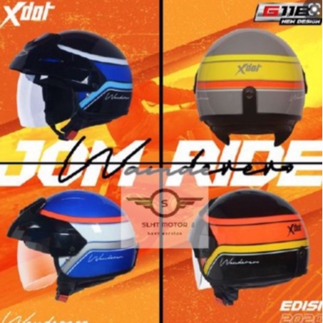 🔥XDOT G118 HELMET - WANDERER EDITION (You Only Live Once)🔥 | Shopee ...