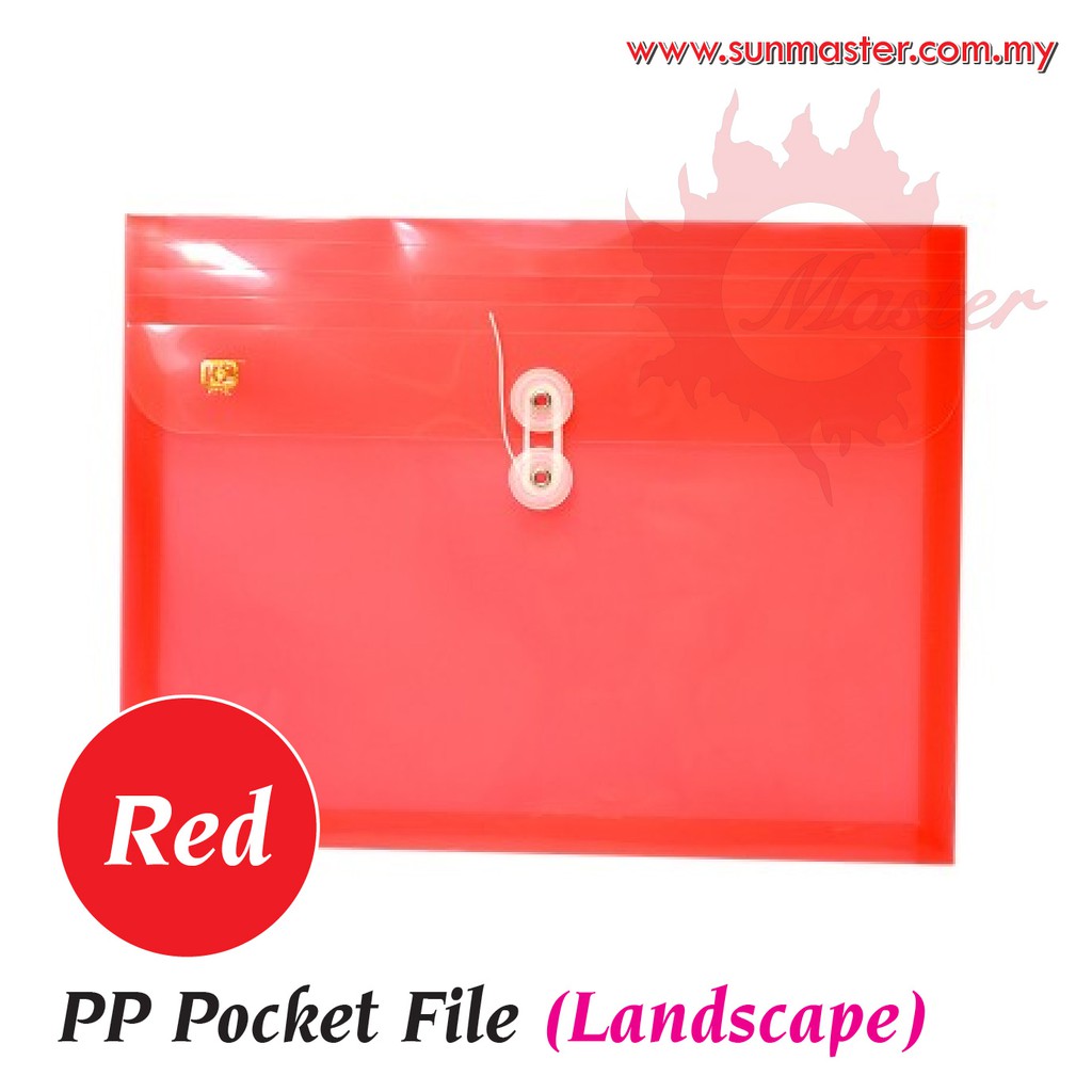 A4 PP Pocket File with String | PP Envelope File | PP String / Document ...