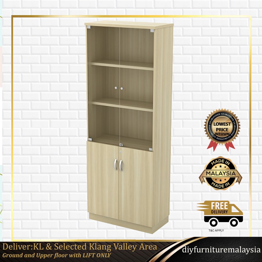 High Office Cabinet Furniture | Swinging Glass Door Cabinet | Kabinet ...