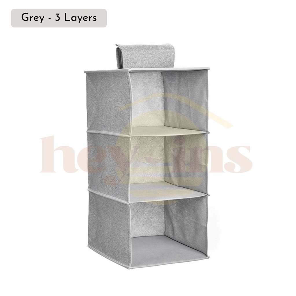 Ikea Multi Layer Hanging Wardrobe Organizer Shelves Drawers Closet ...