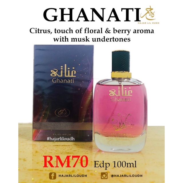 PERFUME SPRAYED GHANATI | Shopee Malaysia