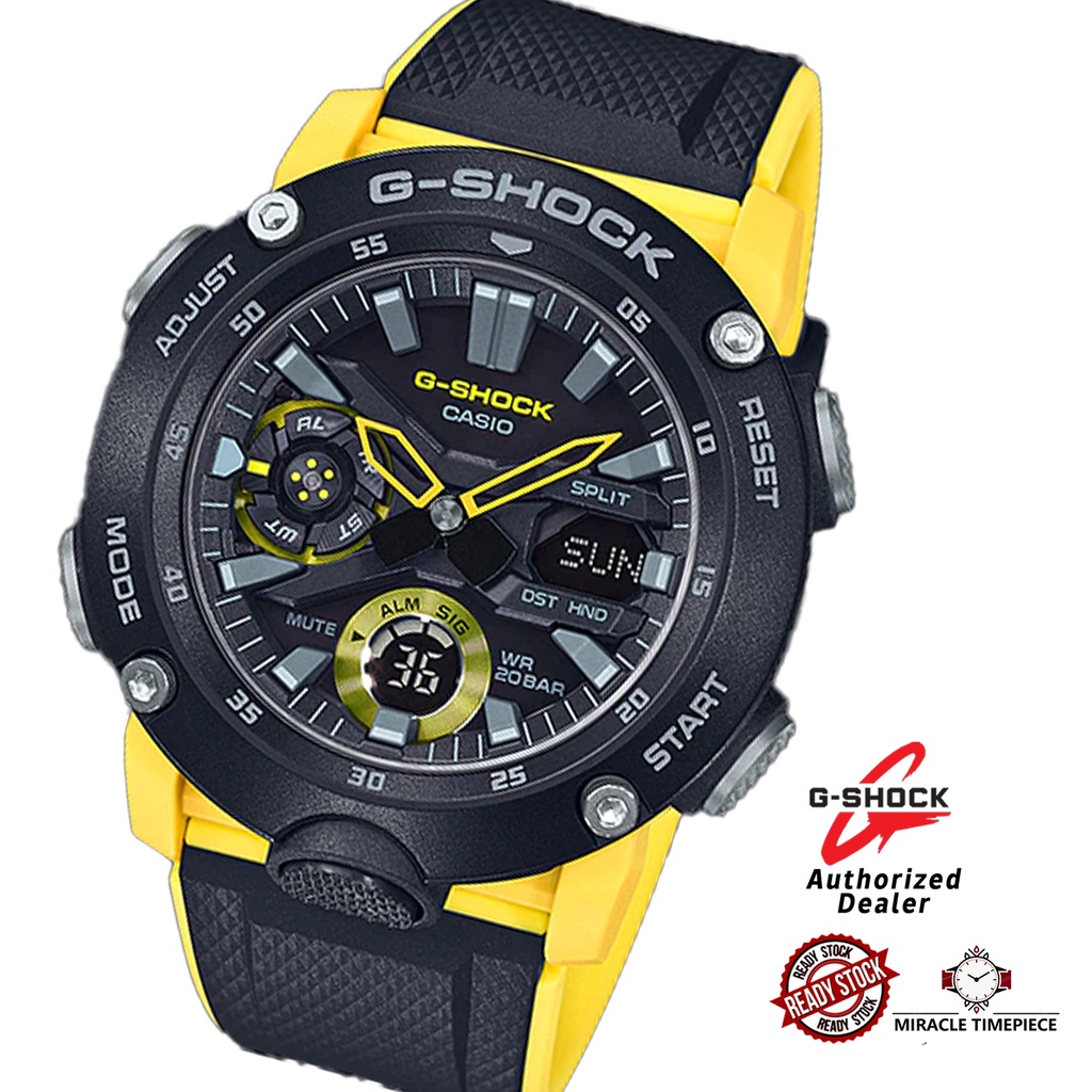 Casio G-Shock GA-2000 Series Carbon Core Guard Men Watch GA-2000-1A9 ...