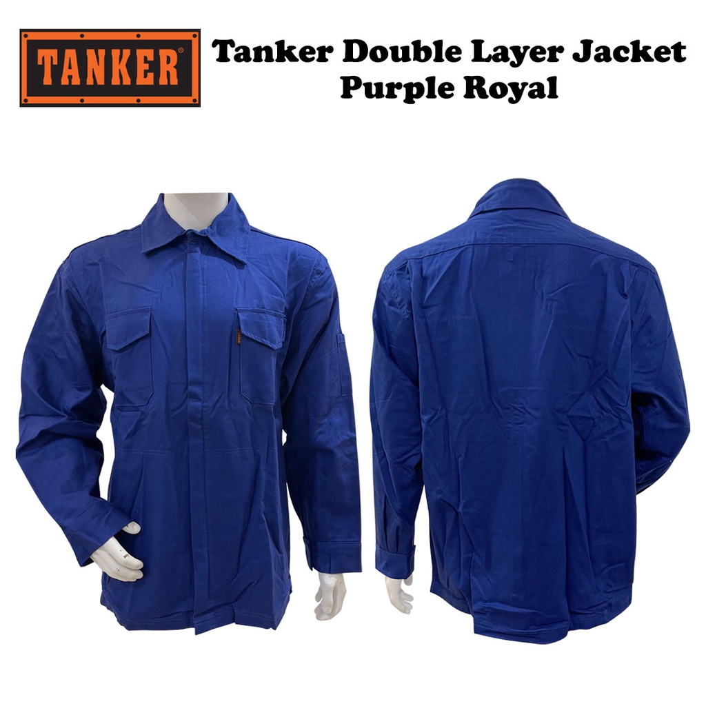 Tanker Double Layer Jacket - TK-JKDL - Purple Royal | Shopee Malaysia