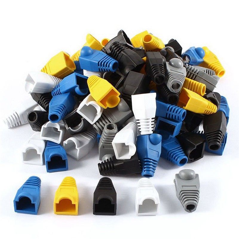 RJ45 MODULAR PLUG COVER CAT5E/CAT6 (100PCS) | Shopee Malaysia