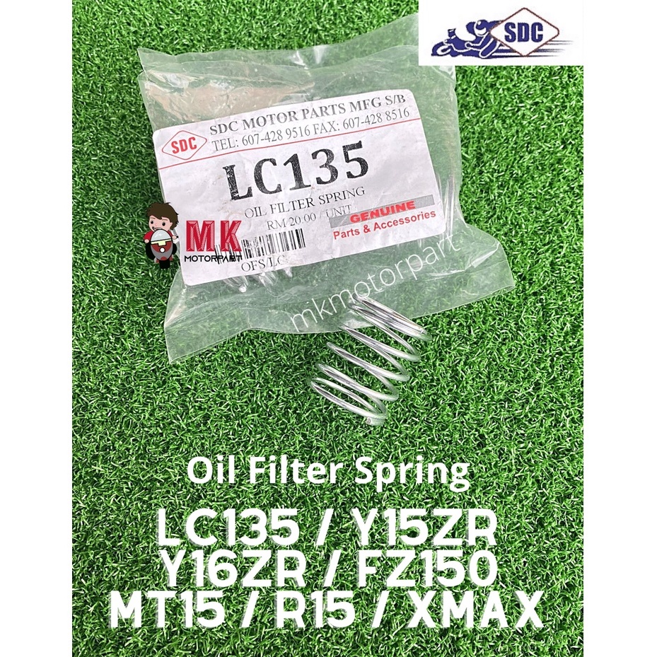 [ SPRING ] Oil Filter Yamaha LC135 / Y15 / Y16 / FZ150 / R15 / MT15 ...