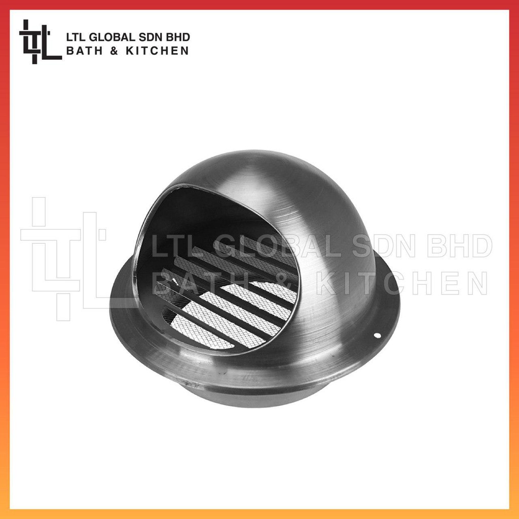 Gen Air Stainless Steel Cooker Hood End Cap Ducting Cap Wall Cap 4 / 6 ...