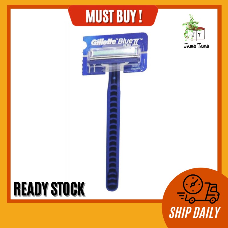 PISAU CUKUR GILLETTE BIRU GILLETTE BLUE II / BLUE 2 PLUS DISPOSABLE 1 ...