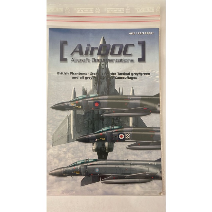 AIRDOC 173001 British Phantoms: Stencils for the Tactical Grey/Green ...