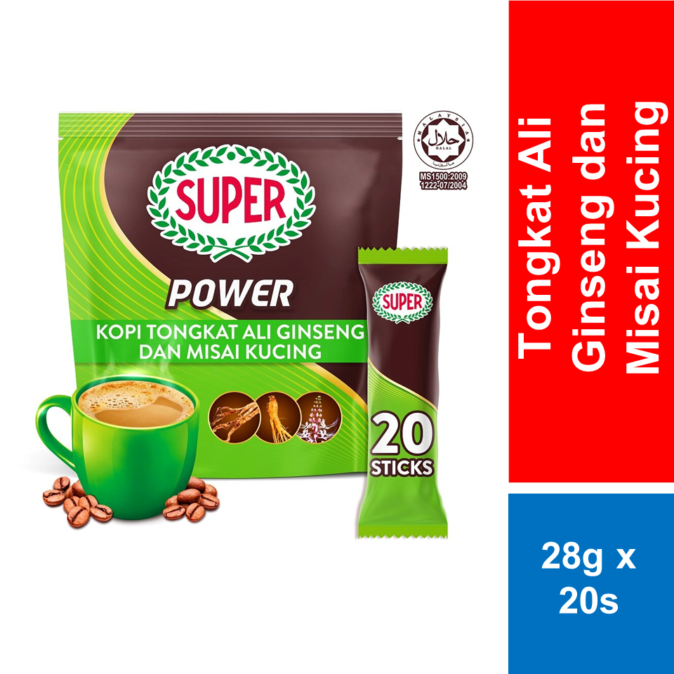SUPER Power 6 in 1 Coffee with Tongkat Ali, Ginseng and Misai Kucing ...