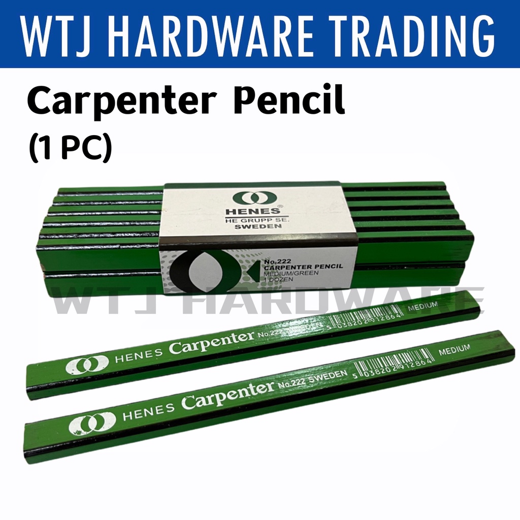222 Professional Carpenter Pencil Flat Wood Construction Wood Work ...