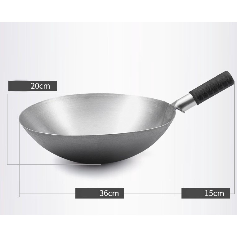 Kuali Besi /Deep Shape Steel Caldron / Wok / Kuali Restoran / Kuali ...
